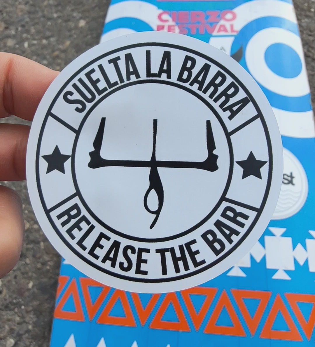 2 Stickers SUELTA LA BARRA – Suelta la barra surf shop
